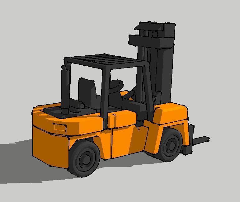 Heavy Duty Forklift Truck by Outland Models 3D Printable 3D model 3D ...