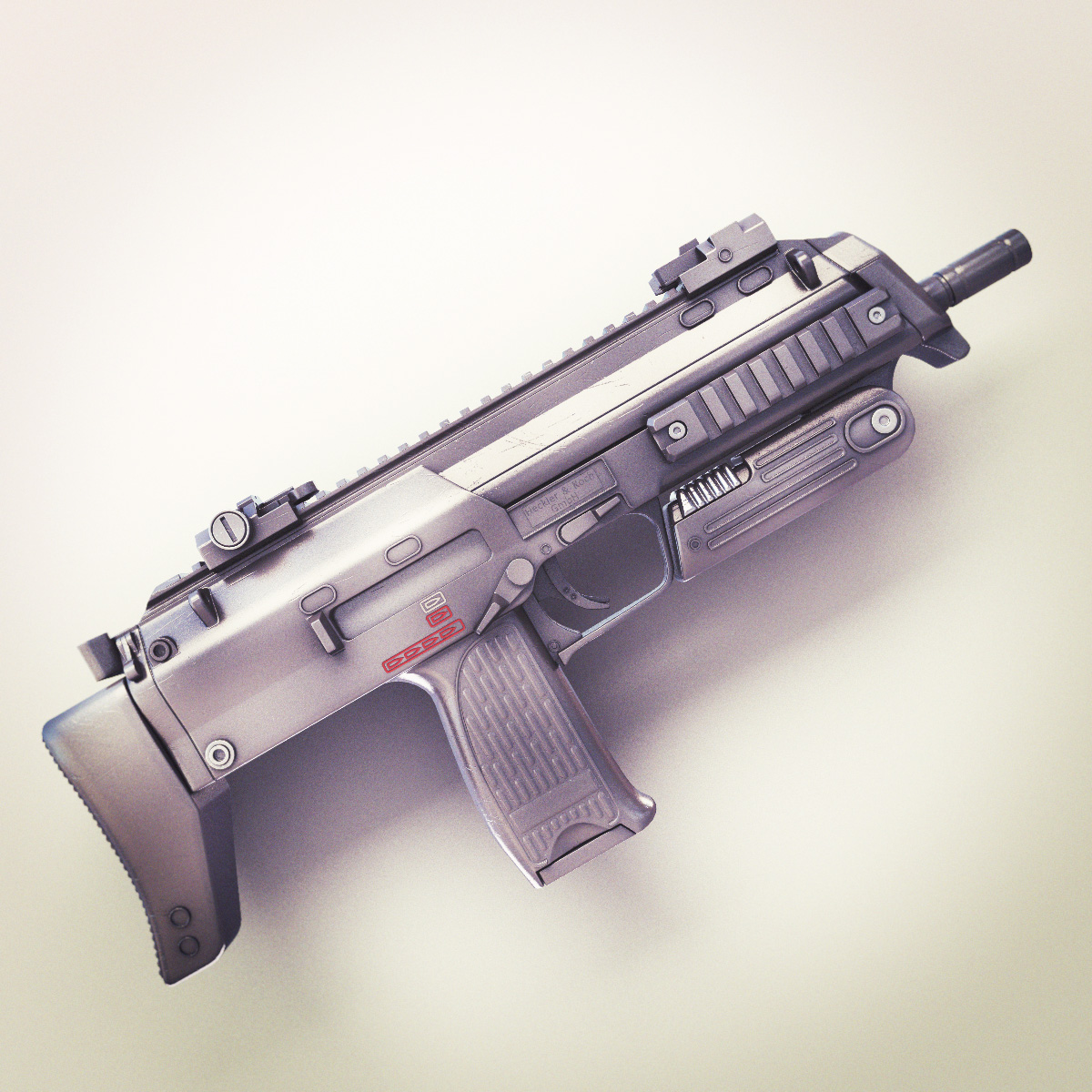 MP7 Submachine gun Hi-Res 3D model | CGTrader