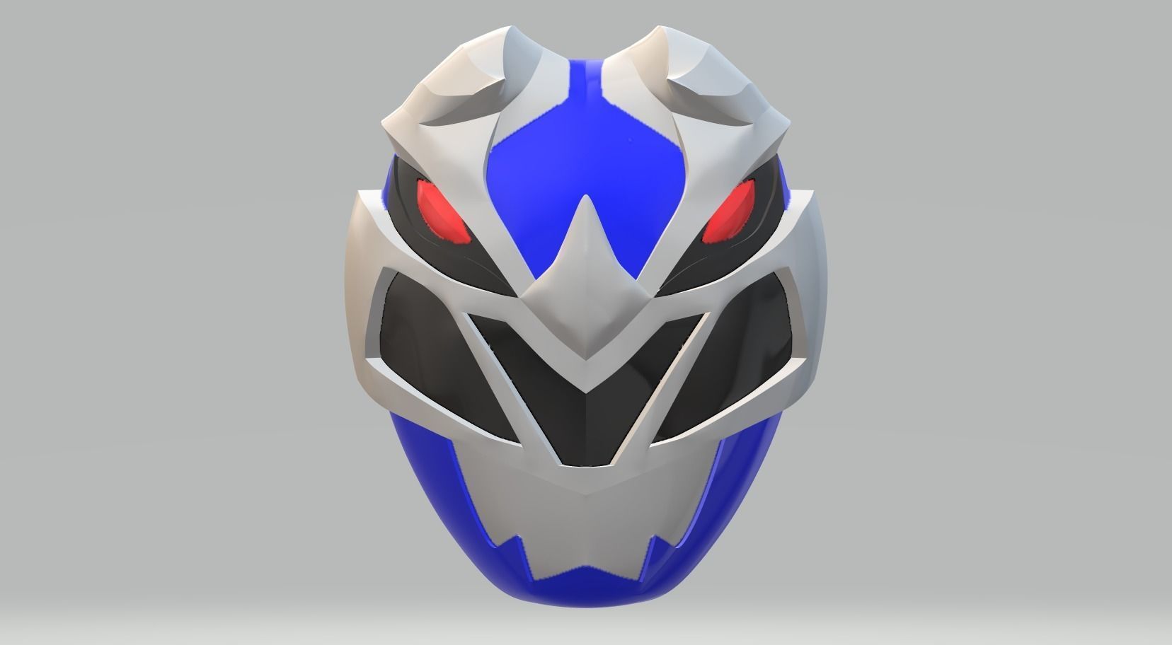 Power Rangers Dino Fury Blue Ranger helmet 3D model 3D printable | CGTrader