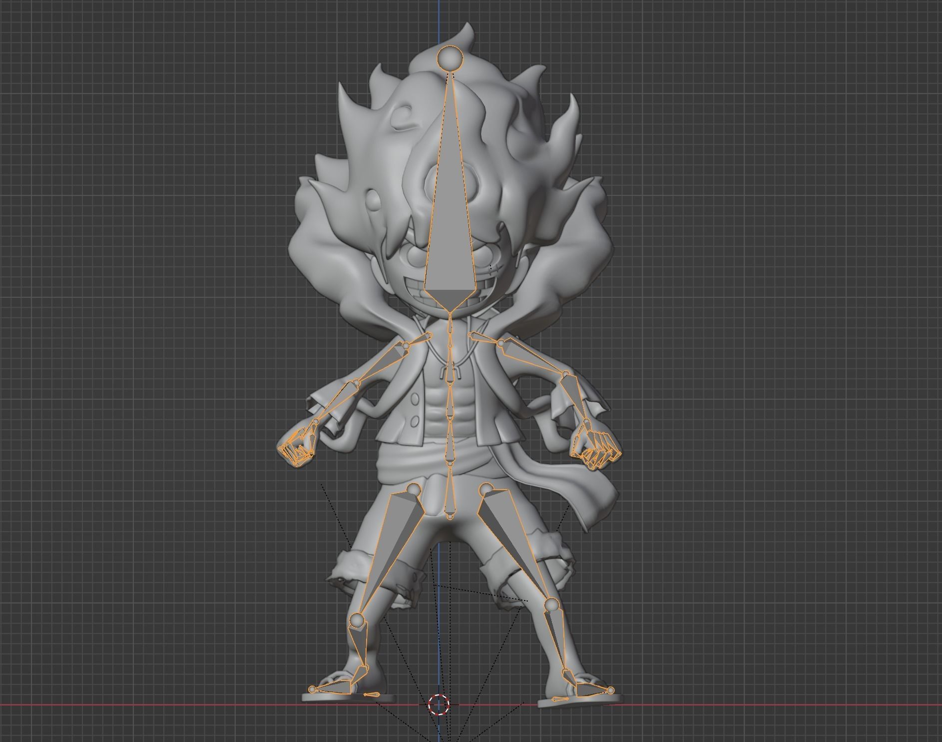 Luffy Gear 5 SD - One Piece 3D model rigged | CGTrader