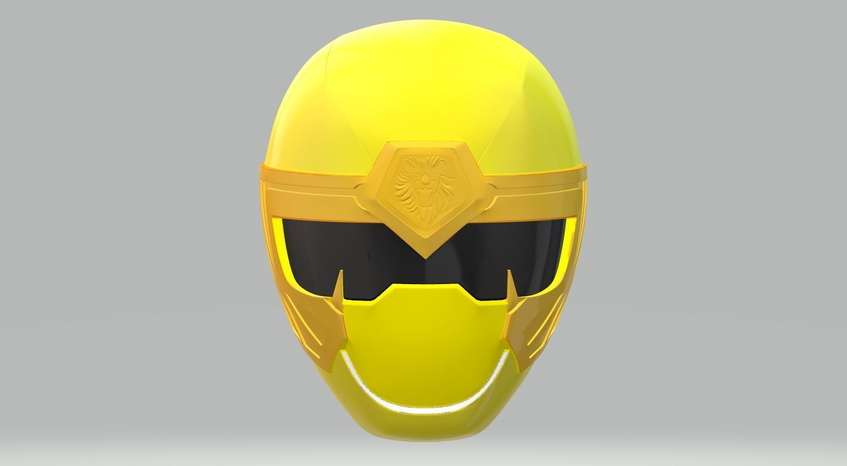 Power Rangers Ninja Storm Yellow Ranger helmet 3D model 3D printable ...