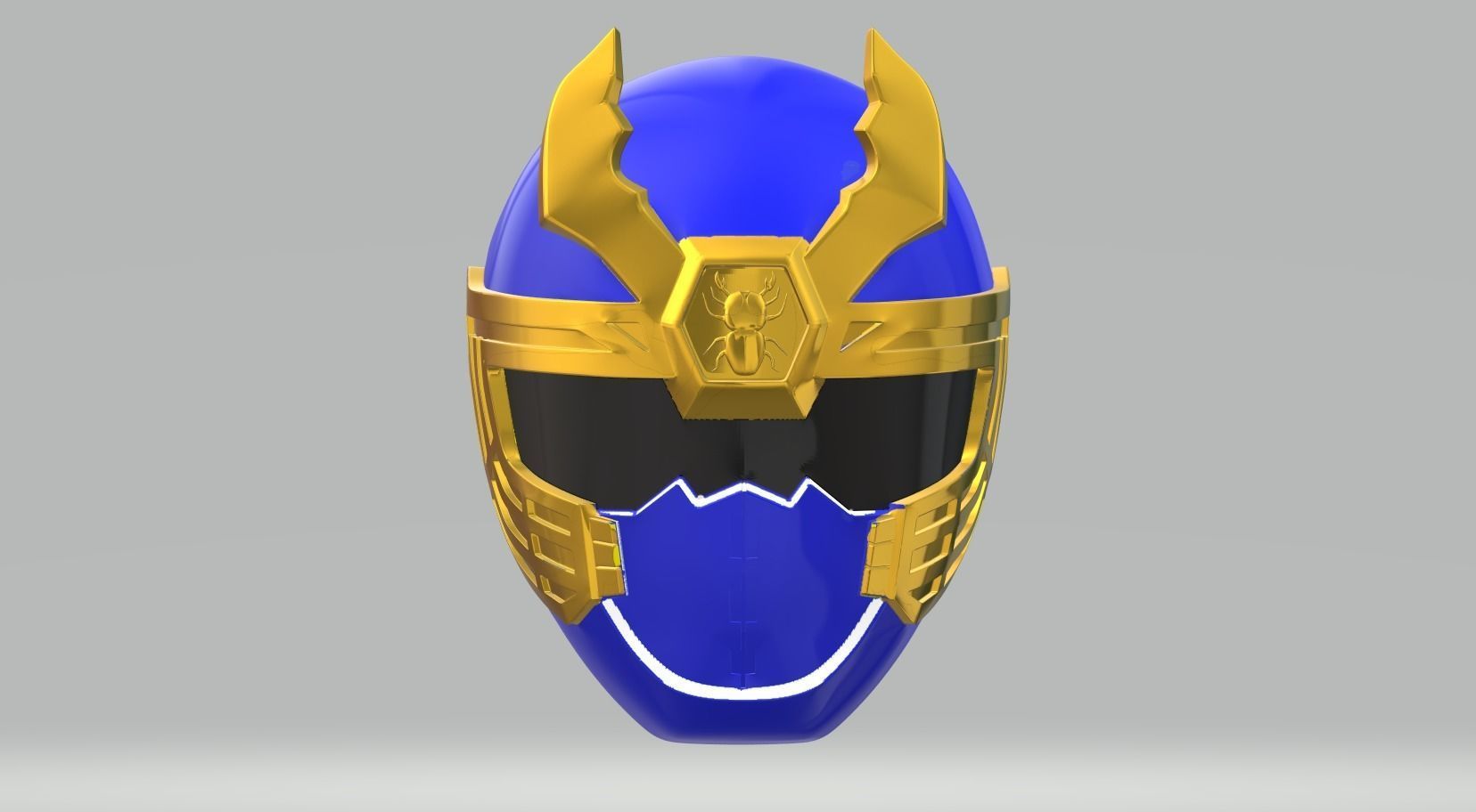 Power Rangers Ninja Storm Navi Thunder Ranger helmet 3D model 3D ...
