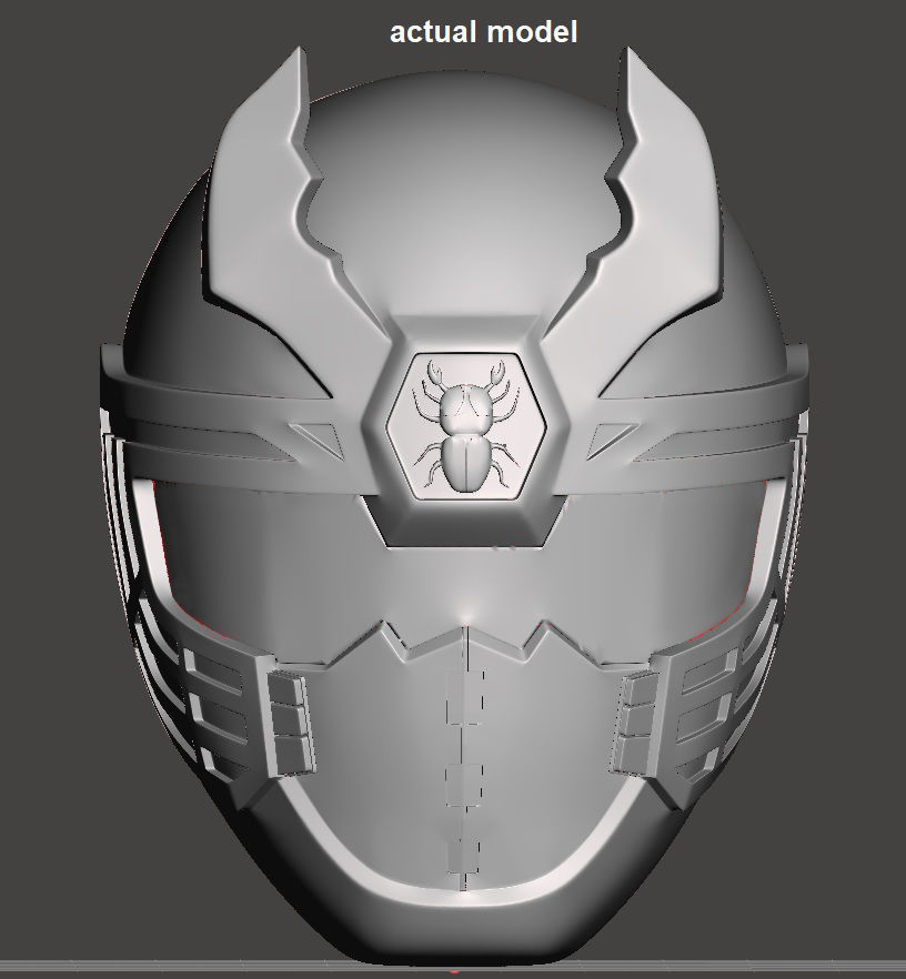 Power Rangers Ninja Storm Navi Thunder Ranger helmet 3D model 3D ...