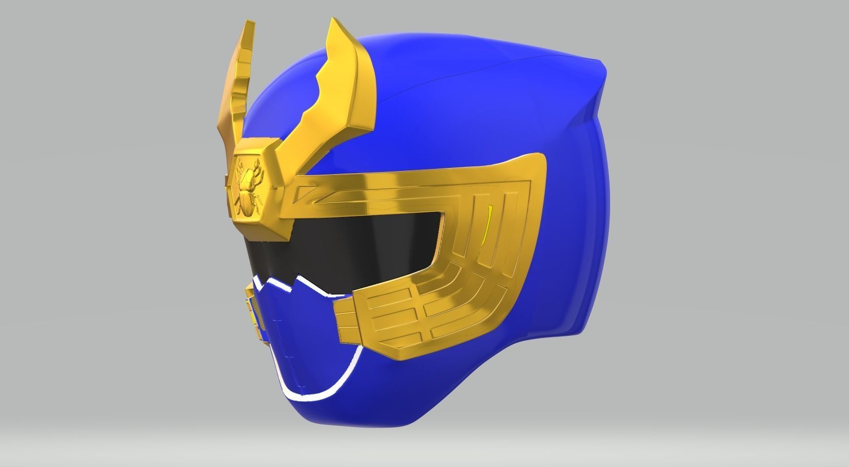 Power Rangers Ninja Storm Navi Thunder Ranger helmet 3D model 3D ...