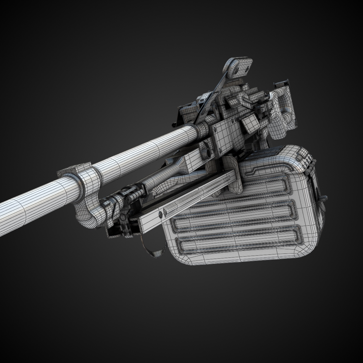 PK Machine gun Hi-Res 3D Model MAX OBJ FBX LWO LW LWS MA MB - CGTrader.com
