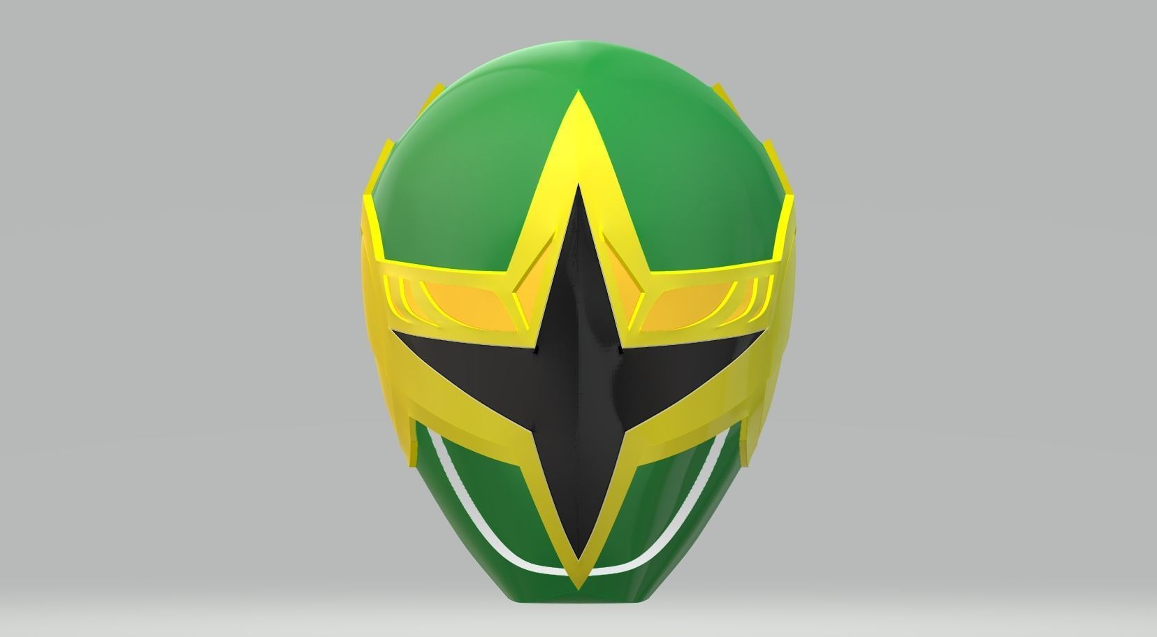 Power Rangers Ninja Storm Green Samurai Ranger helmet 3D model 3D ...
