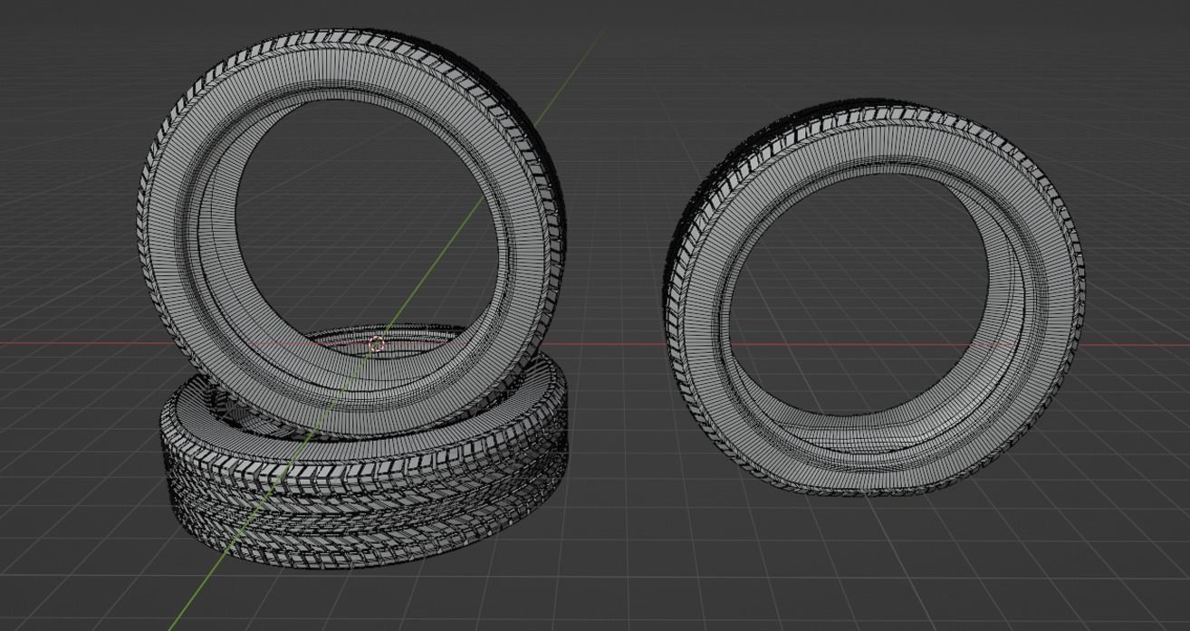 Goodyear street tyre 3D model | CGTrader