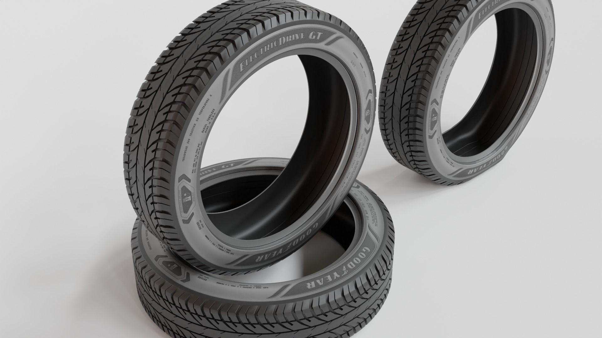 Goodyear street tyre 3D model | CGTrader