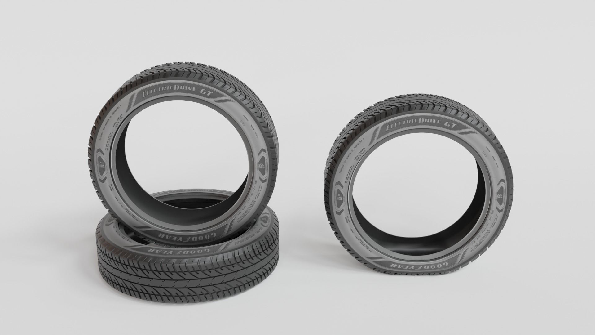 Goodyear street tyre 3D model | CGTrader