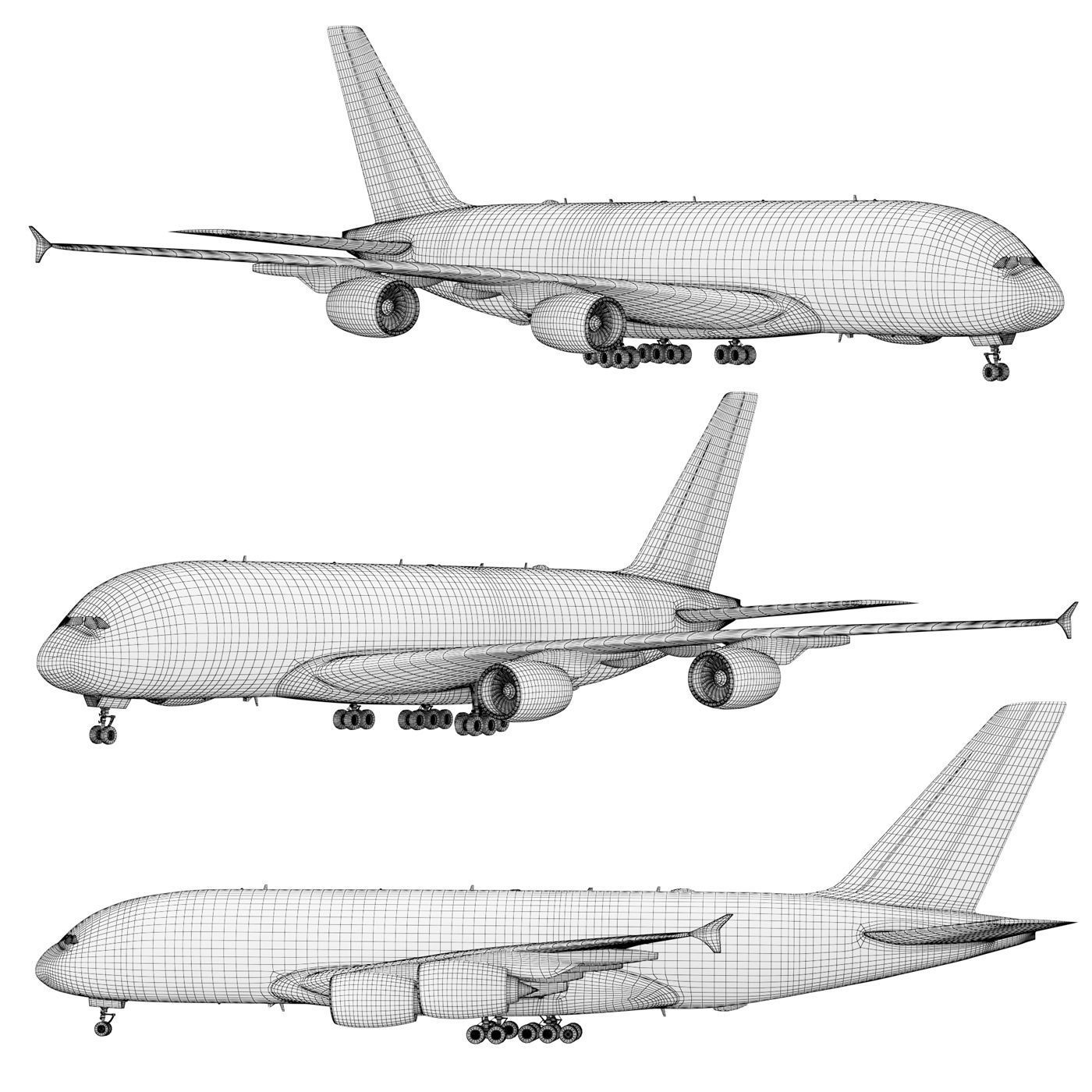 Airbus A380-800 aircraft 3D model | CGTrader