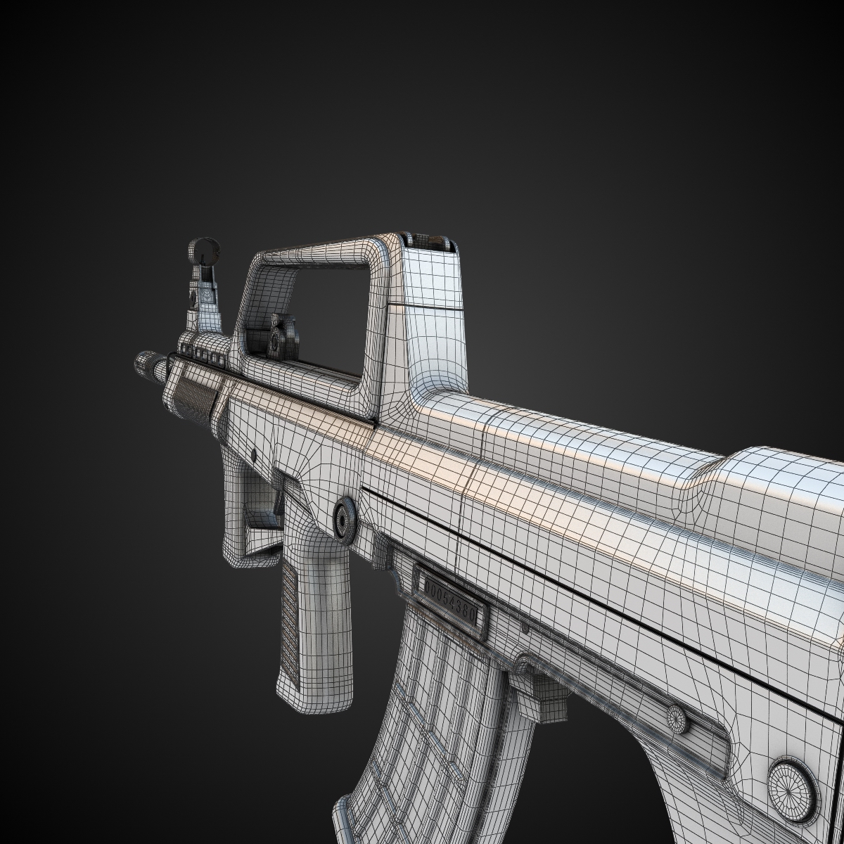 QBZ-95 Assault rifle Hi-Res 3D model | CGTrader