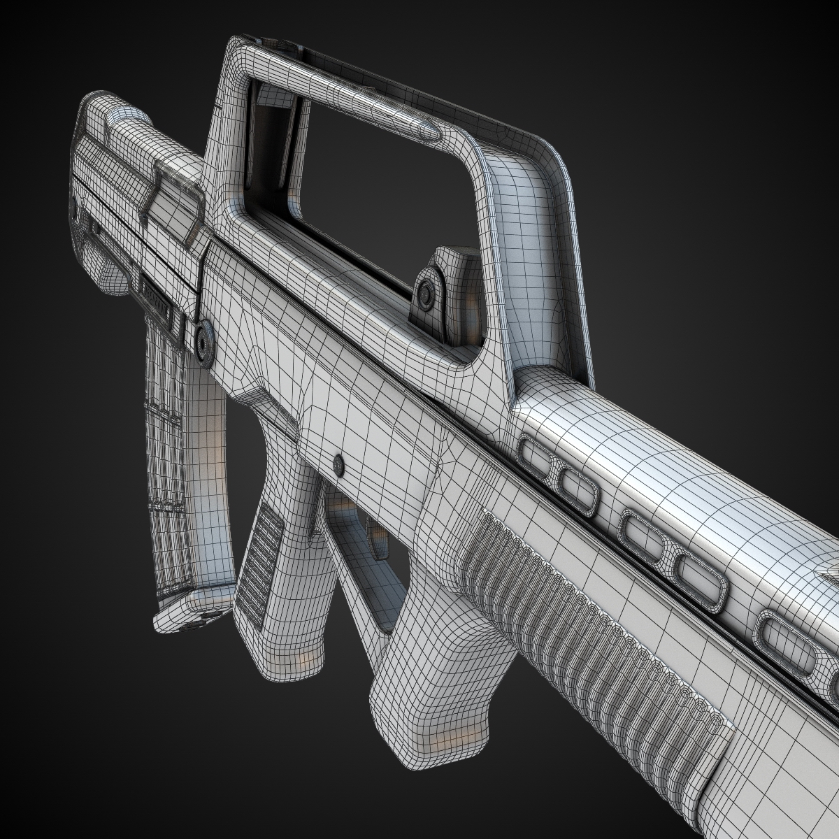 QBZ-95 Assault rifle Hi-Res 3D model | CGTrader