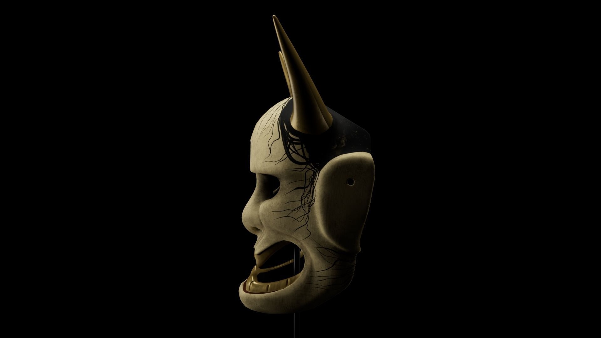 Hannya demon mask 3D model | CGTrader