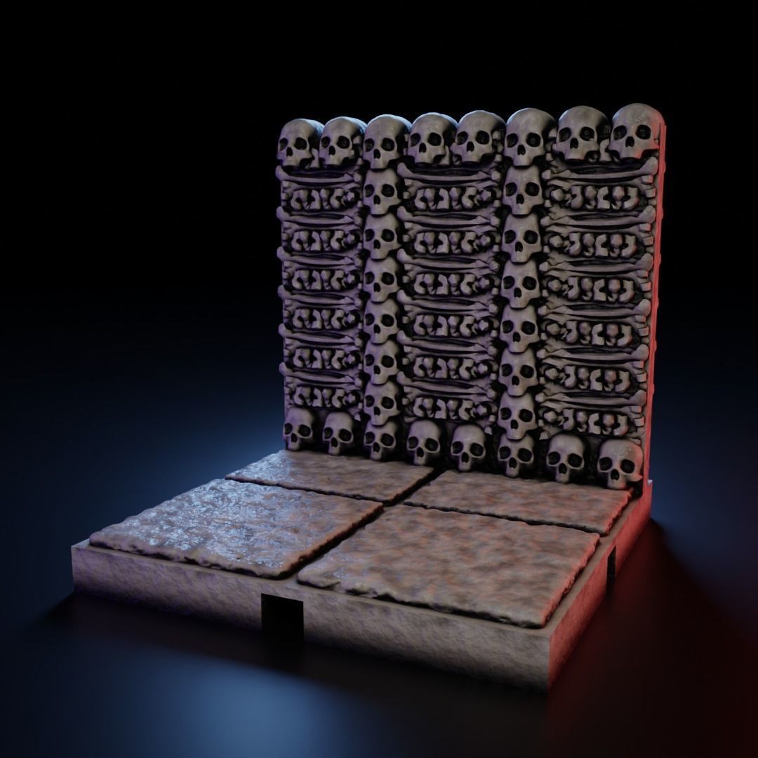 Modular Dungeon Tiles Catacomb 3D model 3D printable | CGTrader