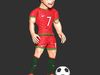 One Piece - Luffy Cosplay Ronaldo 3D model 3D printable | CGTrader