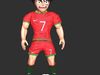 One Piece - Luffy Cosplay Ronaldo 3D model 3D printable | CGTrader