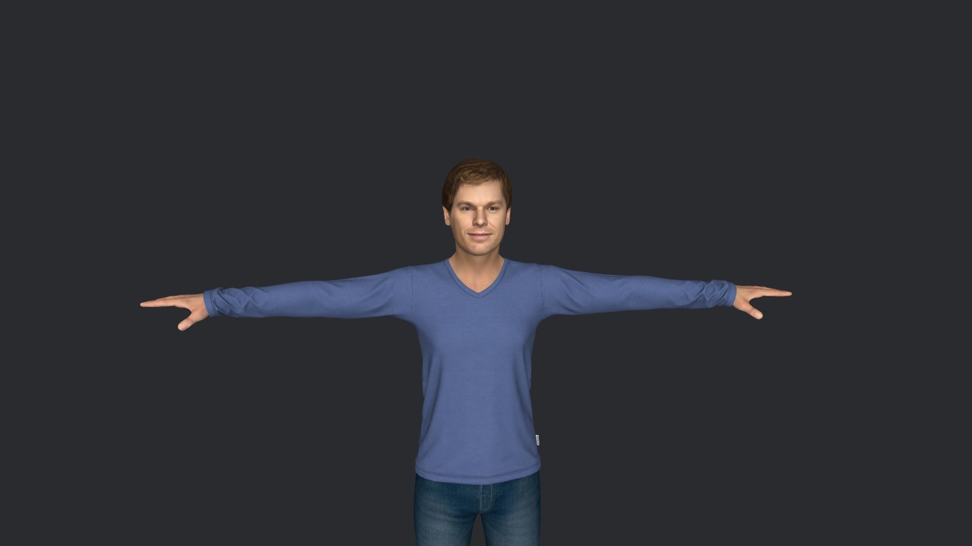Dexter Morgan Hyper Realistic Full Body Rigged Character 3D model ...