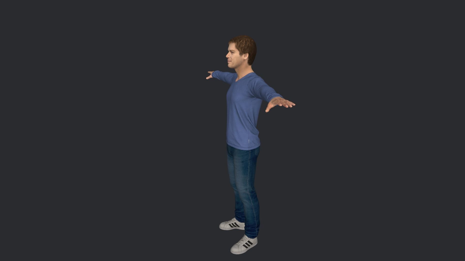Dexter Morgan Hyper Realistic Full Body Rigged Character 3D model ...