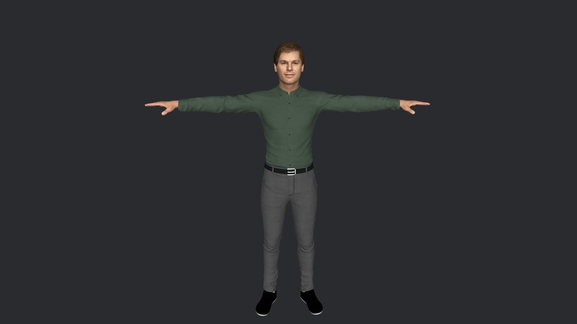 Dexter Morgan Hyper Realistic Full Body Rigged Character 3D model ...