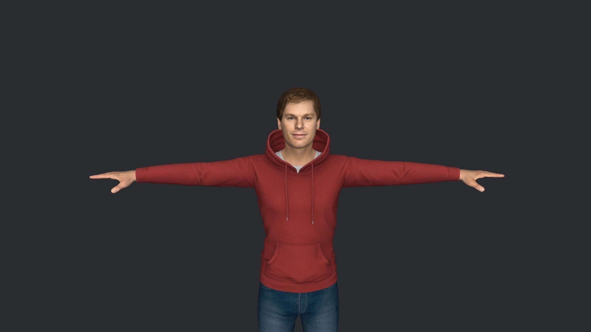 Dexter Morgan Hyper Realistic Full Body Rigged Character 3D model ...