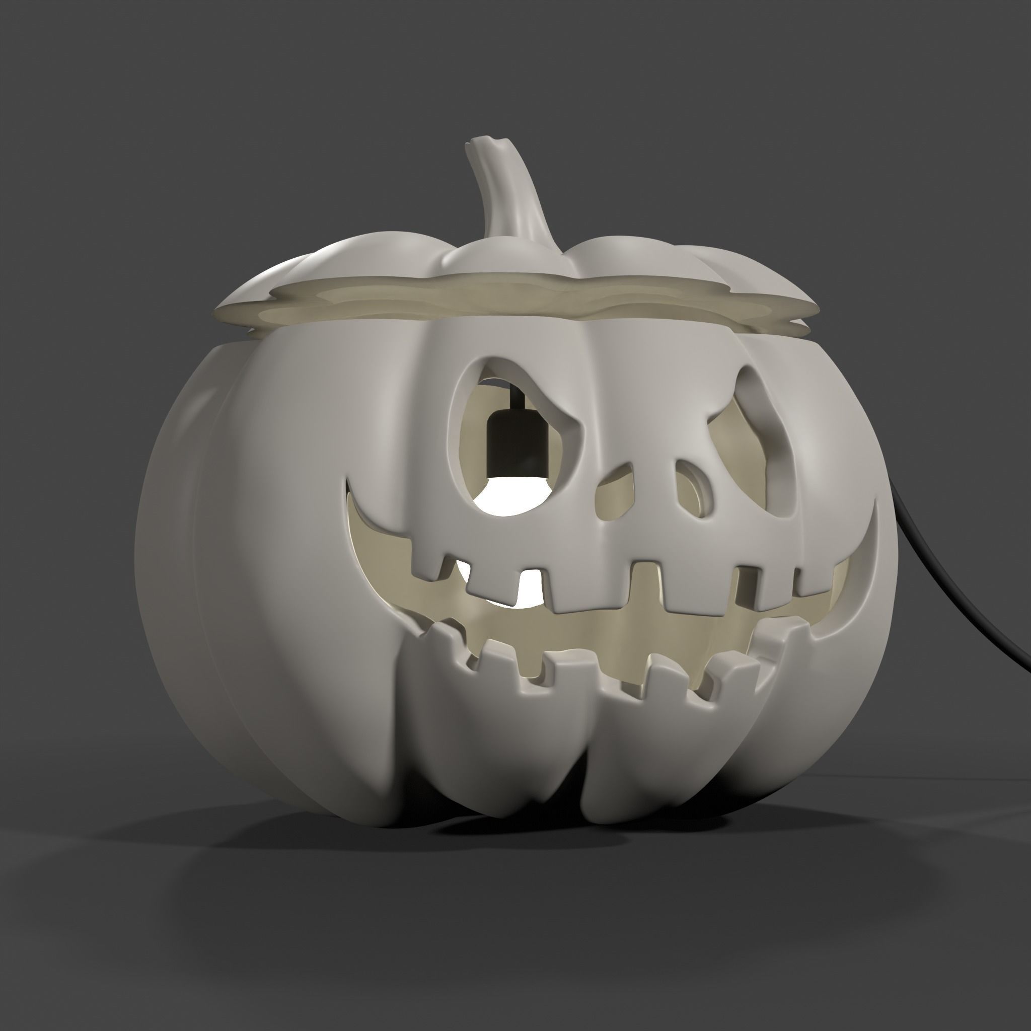 Halloween Pumpkin Jack-O-Lantern Print Lamp 3D model 3D printable ...