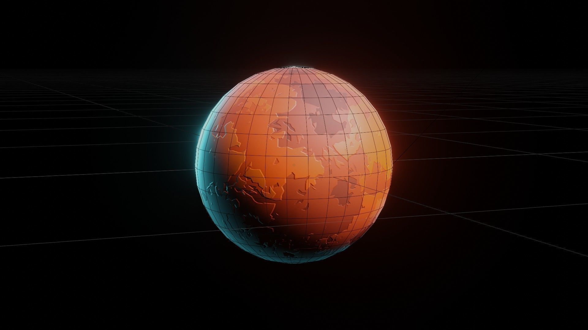3D model Stylized Planet Mars 3D Model 2k 4k 8k Textures VR / AR / low ...