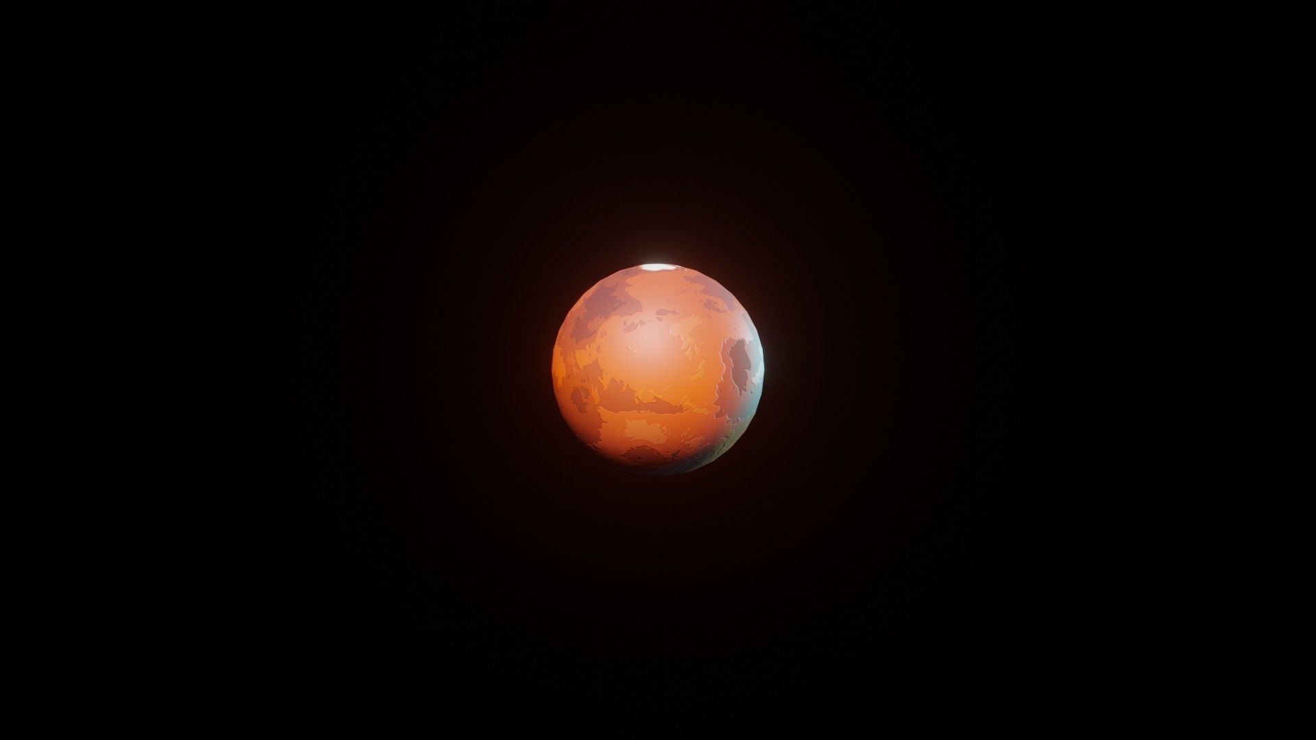 3D model Stylized Planet Mars 3D Model 2k 4k 8k Textures VR / AR / low ...