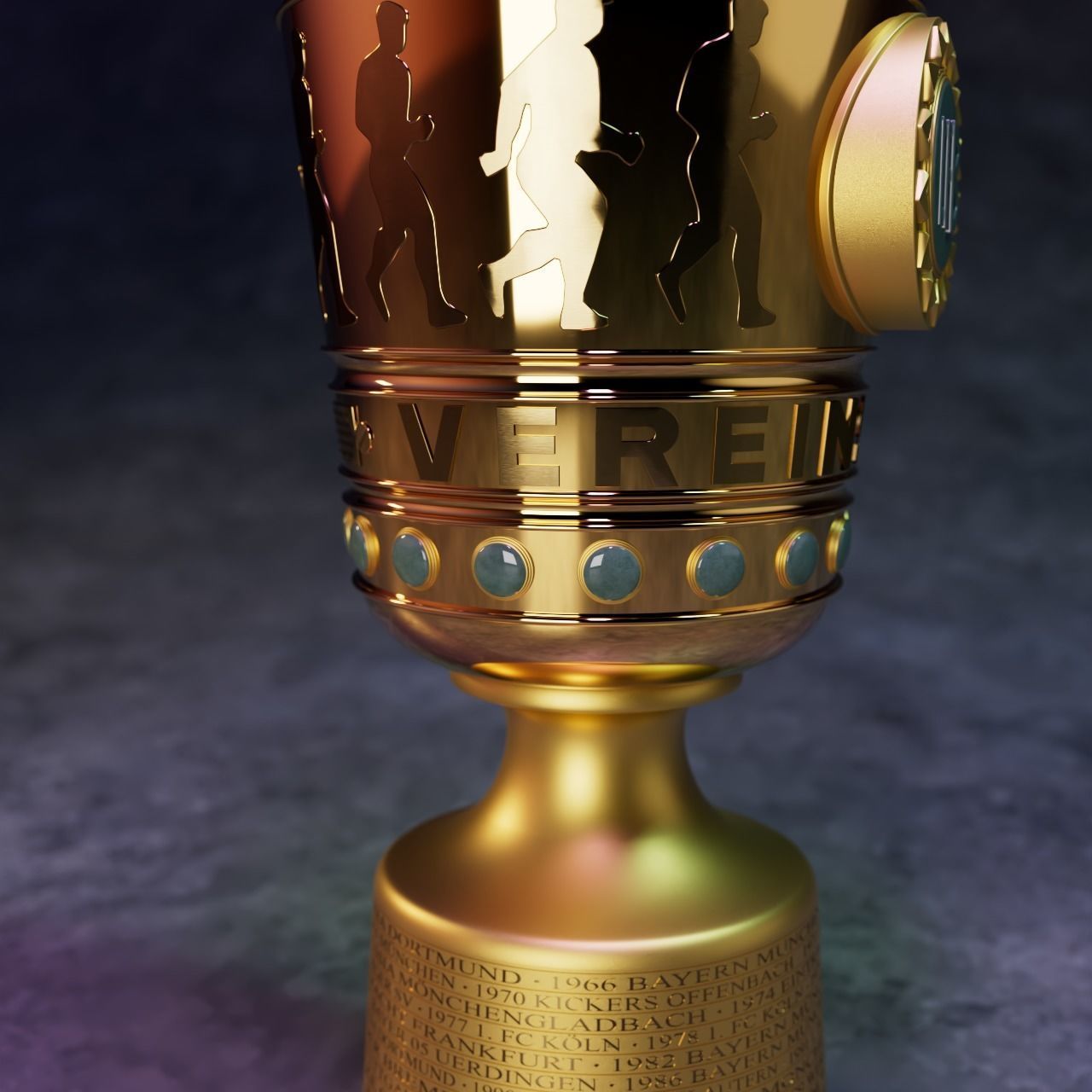 DFB Pokal Trophy 3D model | CGTrader