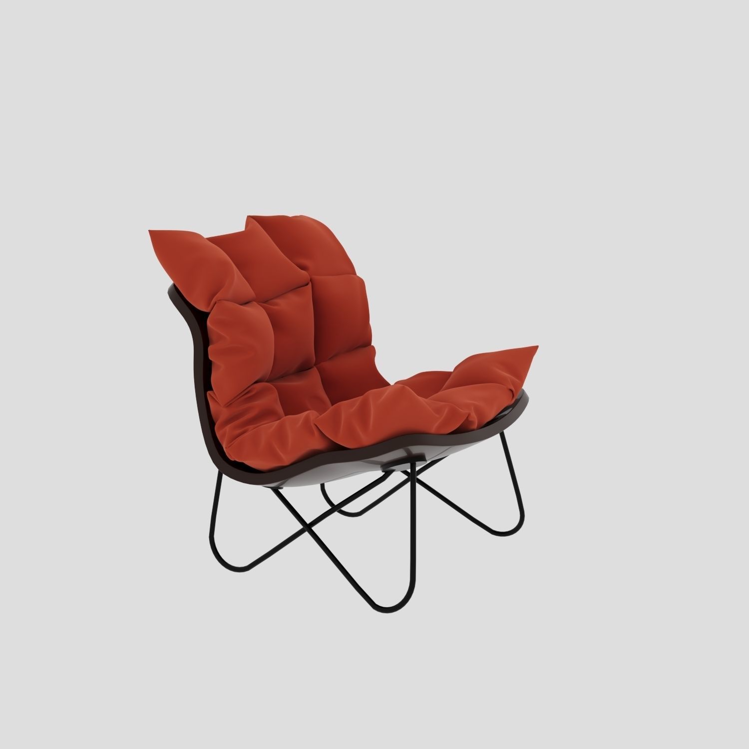 Husk armchair free 3D model | CGTrader
