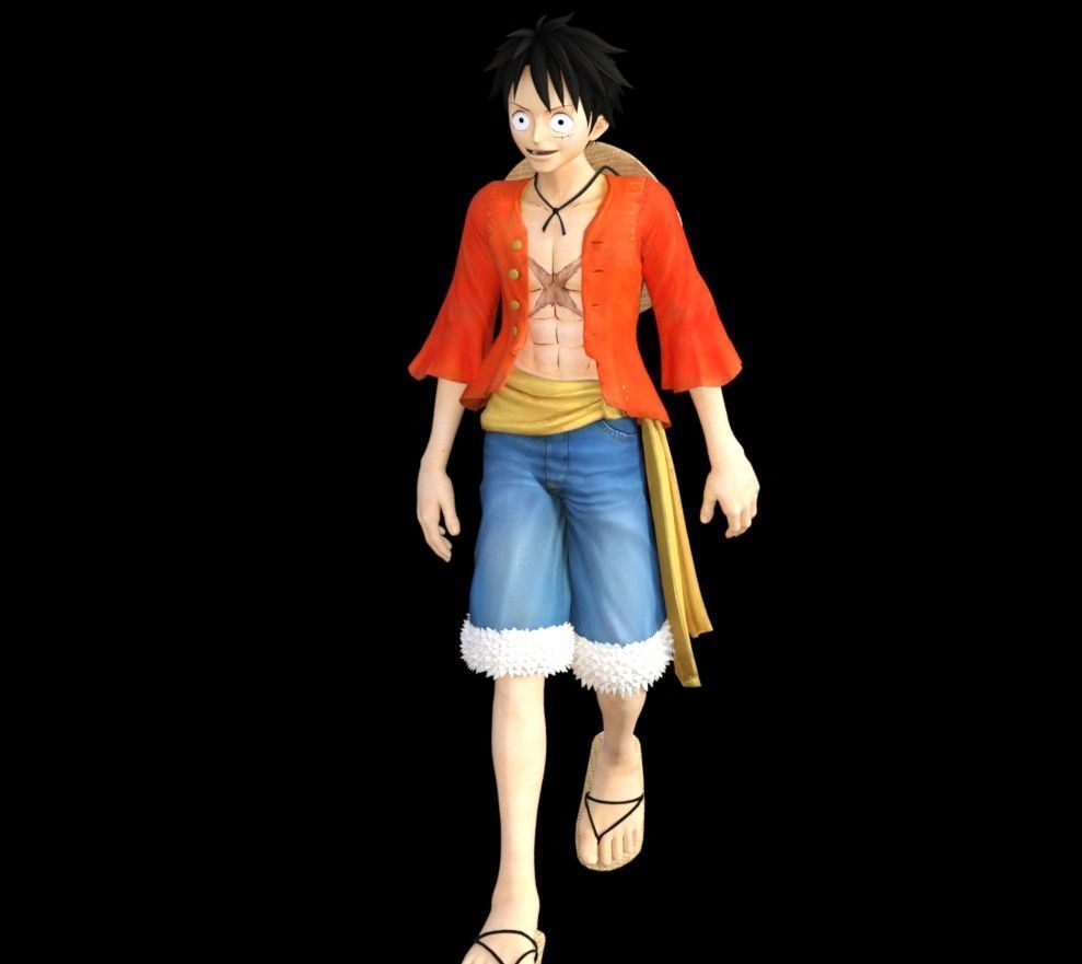 Luffy walking 3D model 3D printable | CGTrader