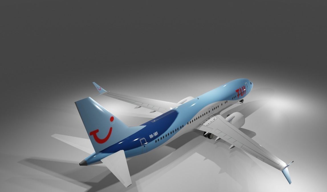 3D model TUI Airlines Boeing 737max 8 3d model with cockpit VR / AR ...