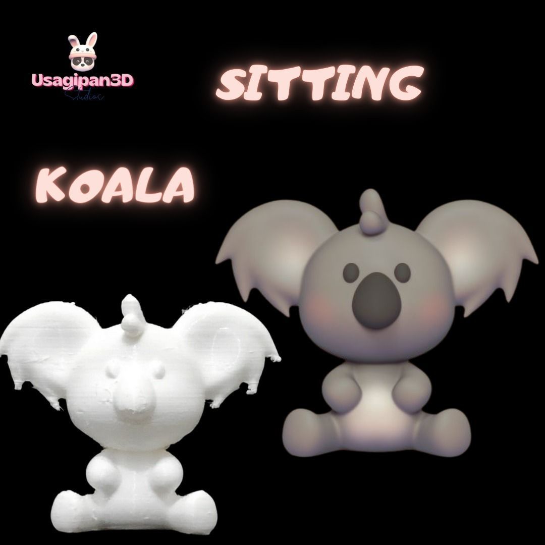 Sitting Koala 3D model 3D printable | CGTrader