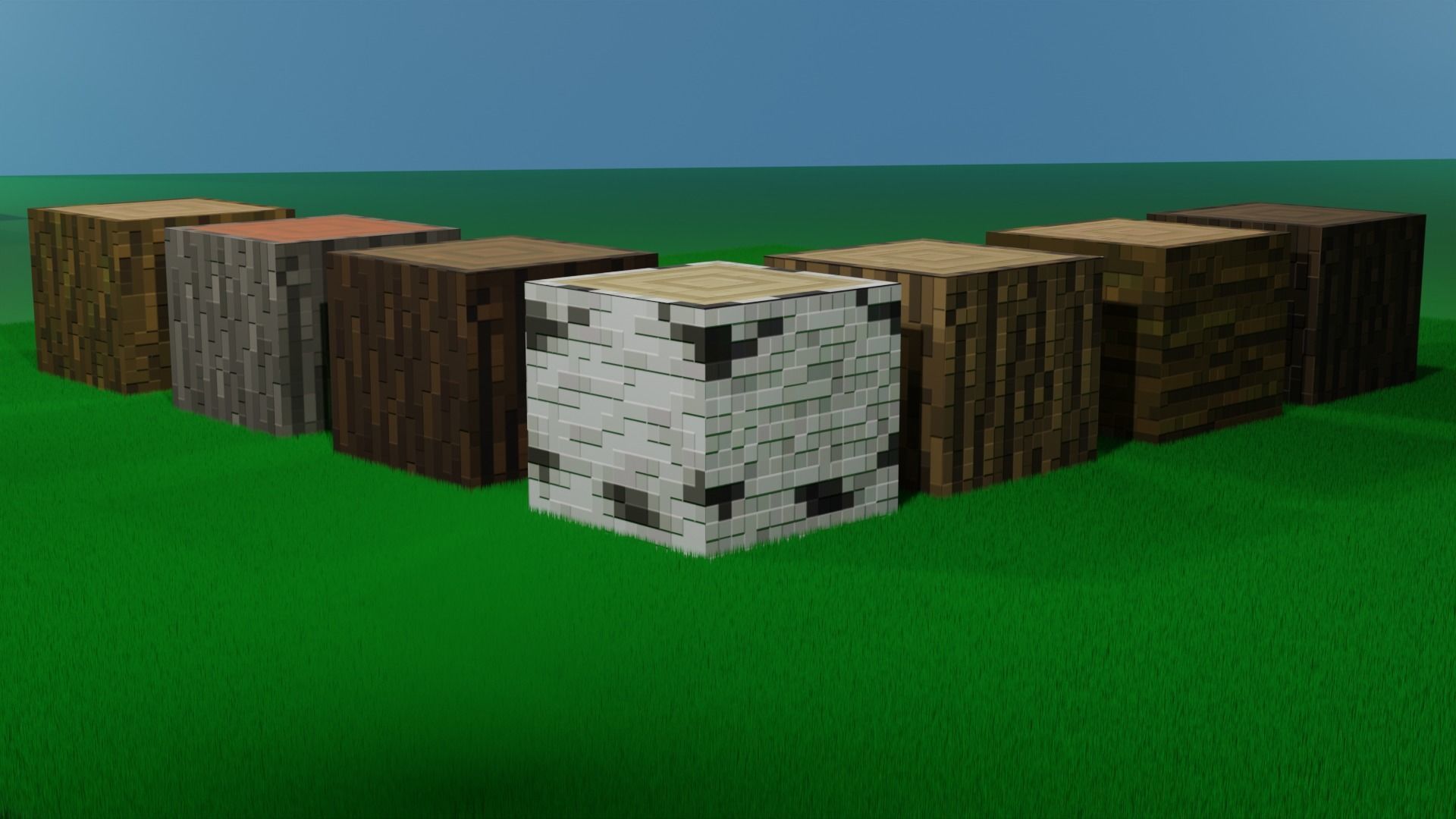 Minecraft wood blocks free VR / AR / low-poly Texture | CGTrader