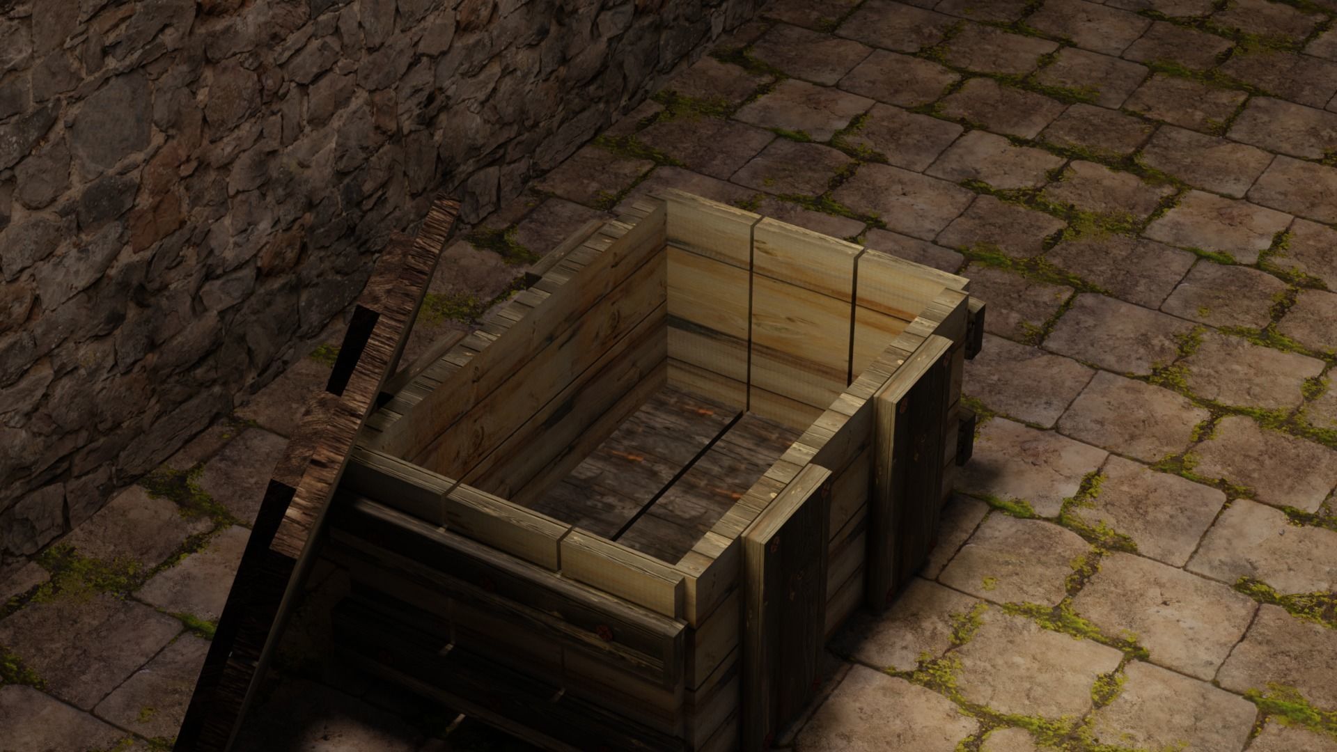 Emty military box 3D model animated | CGTrader