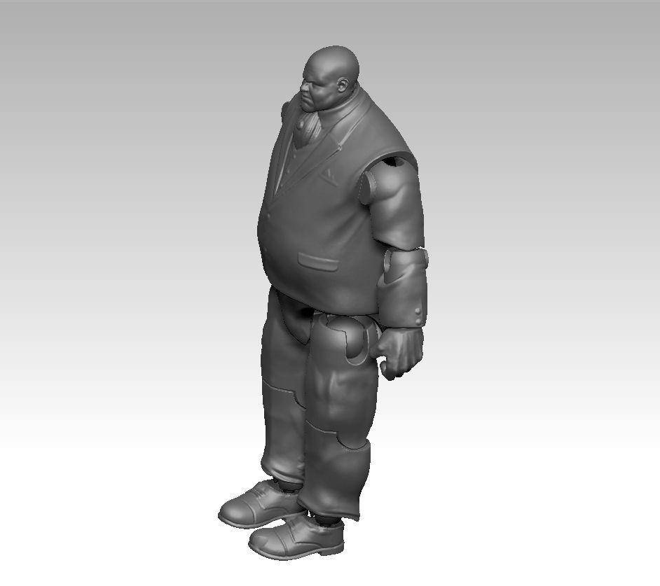 KING PIN WILSON FISK REI DO CRIME ARTICULATED ACTION FIGURE 3D model 3D ...