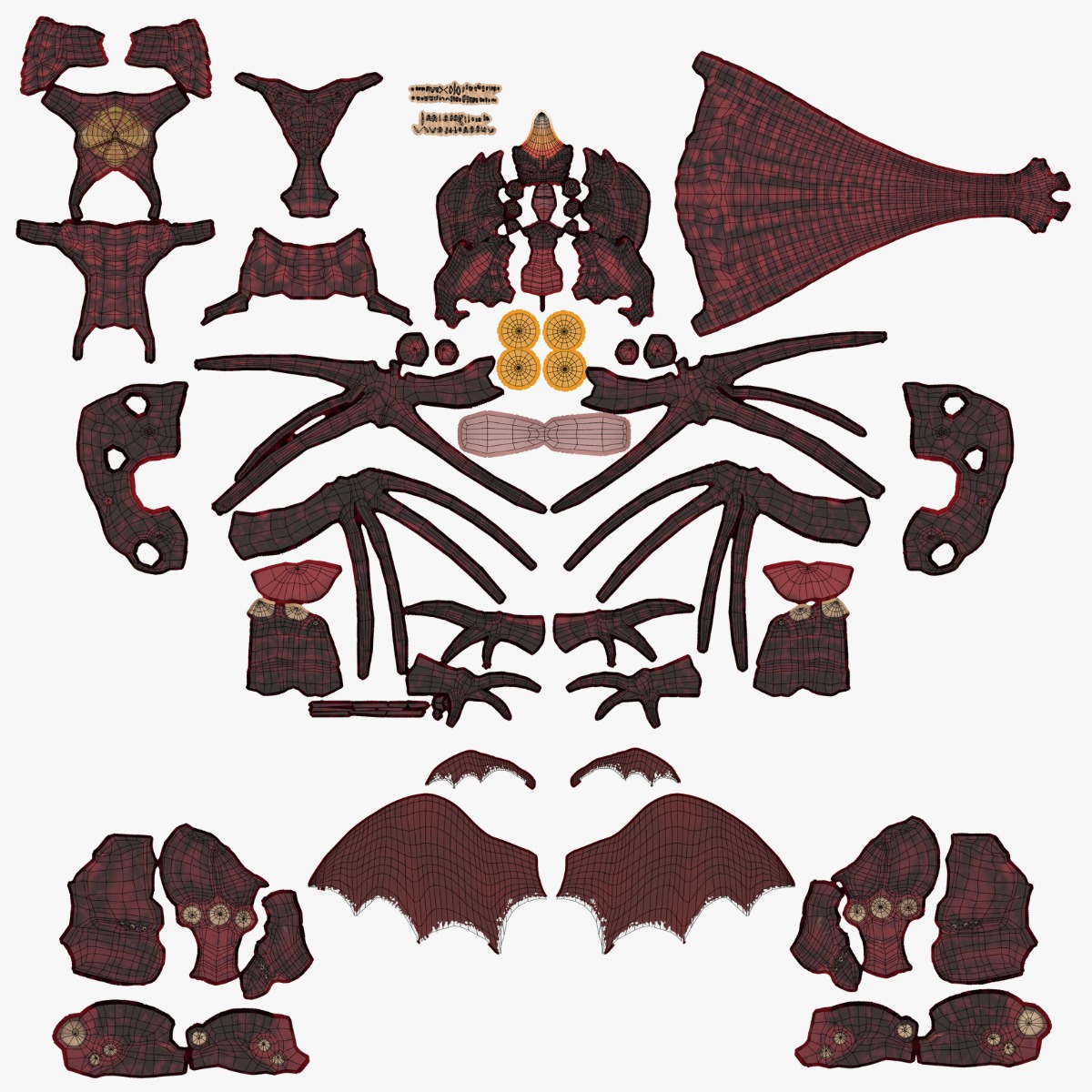 3D model Destoroyah Kaiju low-poly 3d rigged model VR / AR / low-poly ...
