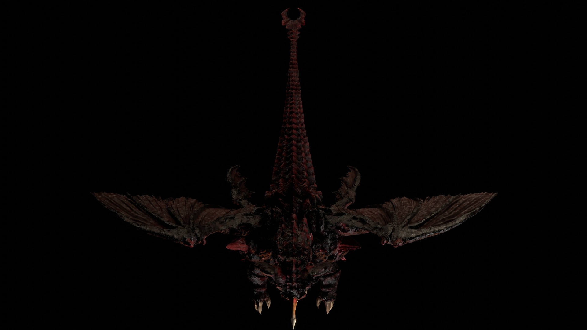 3D model Destoroyah Kaiju low-poly 3d rigged model VR / AR / low-poly ...