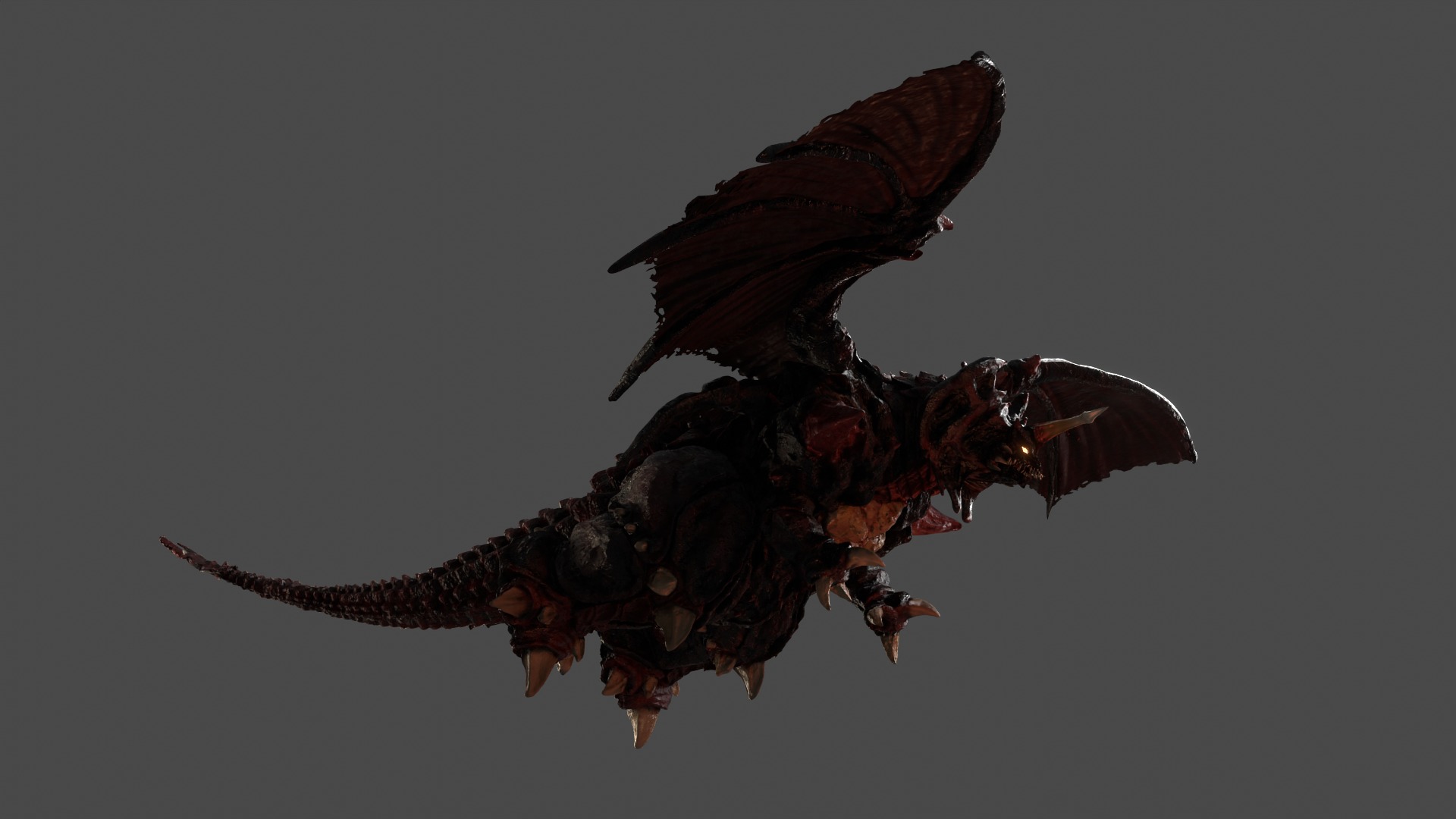 3D model Destoroyah Kaiju low-poly 3d rigged model VR / AR / low-poly ...