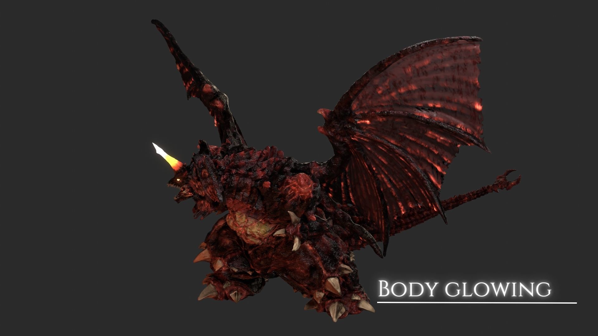3D model Destoroyah Kaiju low-poly 3d rigged model VR / AR / low-poly ...