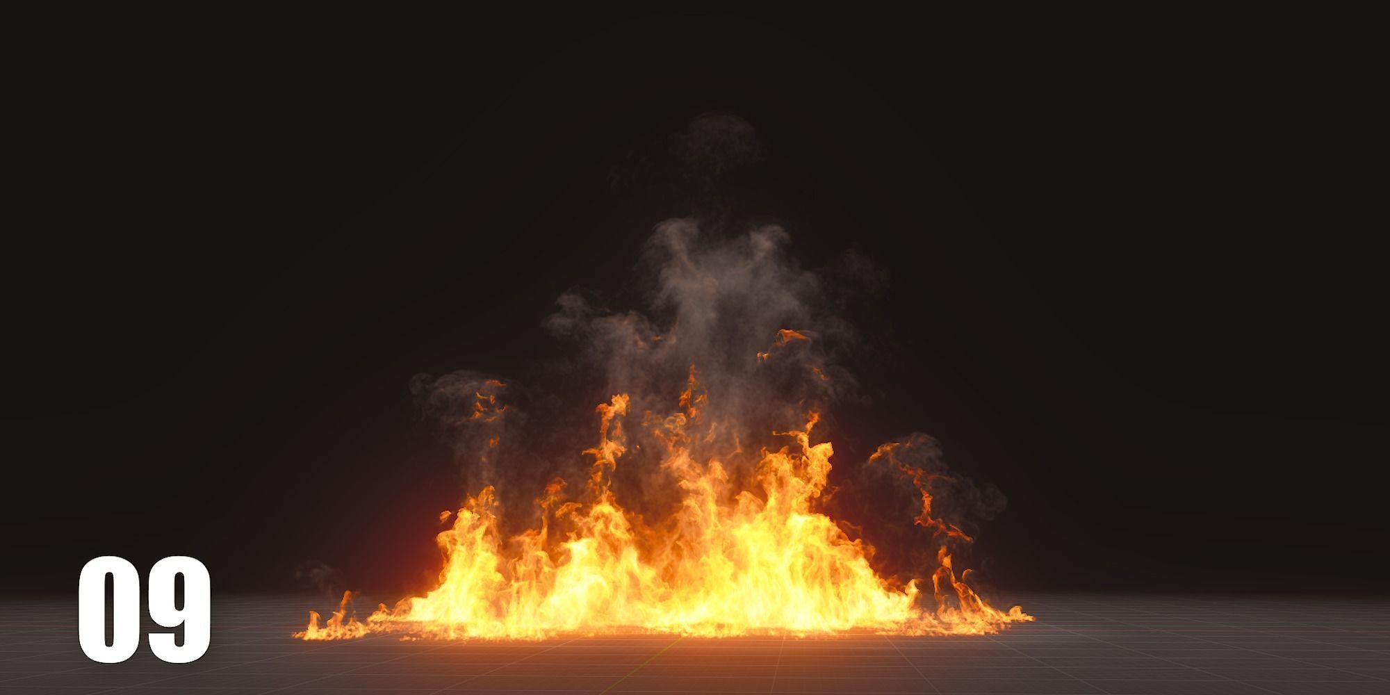 Simple Fire Pack 10 Animated VDB Models 3D model animated | CGTrader