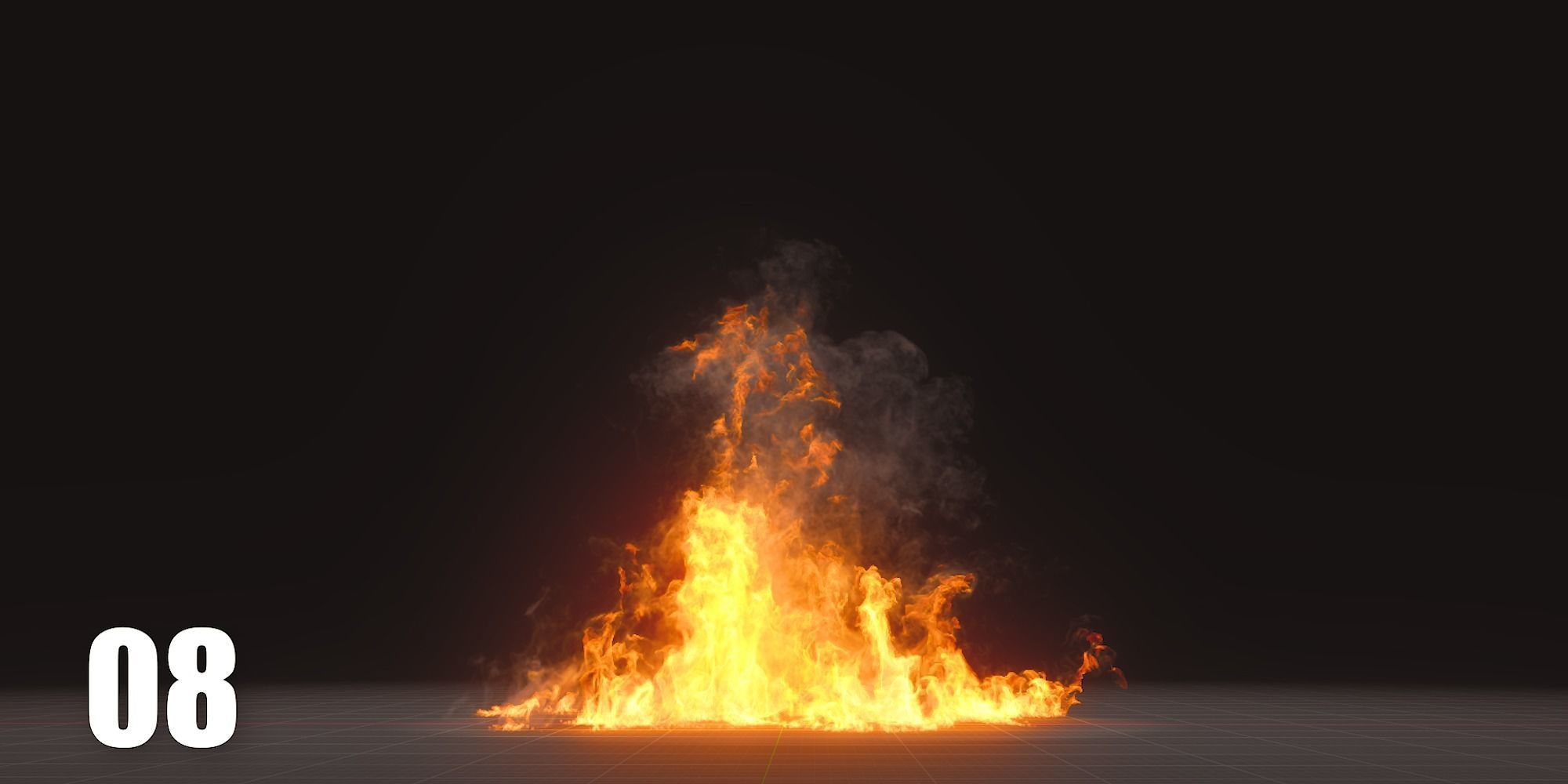 Simple Fire Pack 10 Animated VDB Models 3D model animated | CGTrader