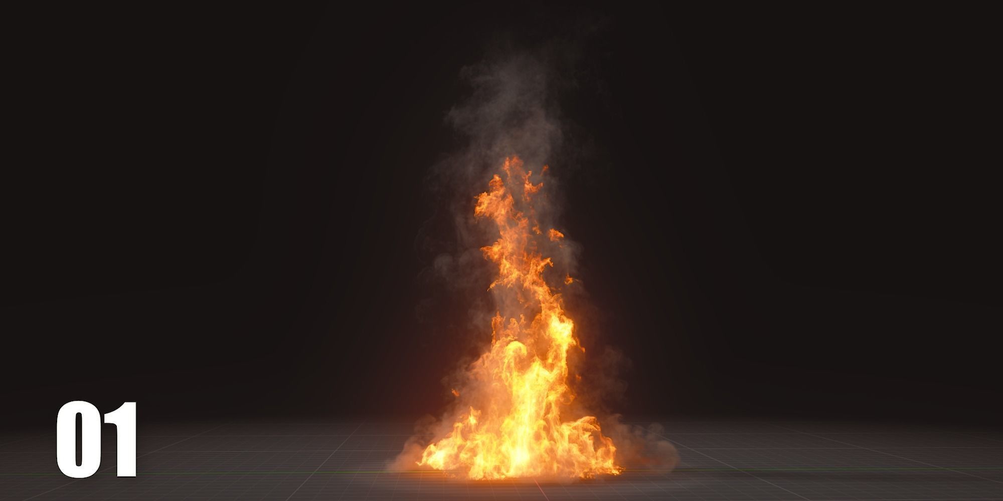 Simple Fire Pack 10 Animated VDB Models 3D model animated | CGTrader