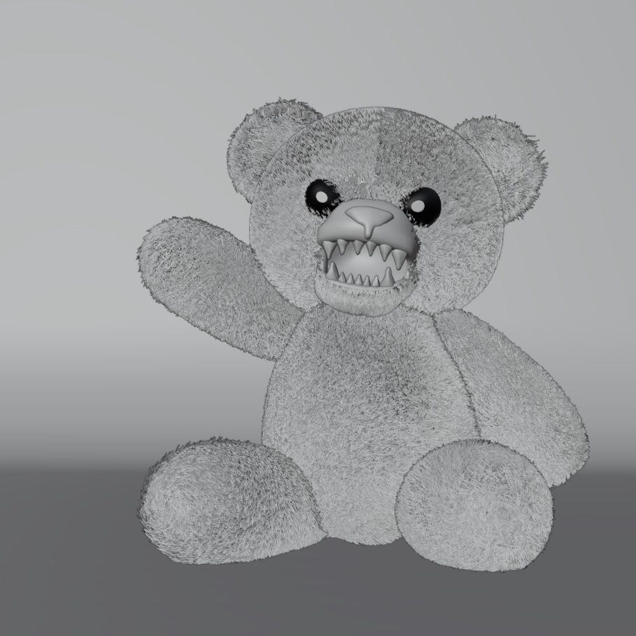 Evil Teddy Bear 3D model rigged | CGTrader