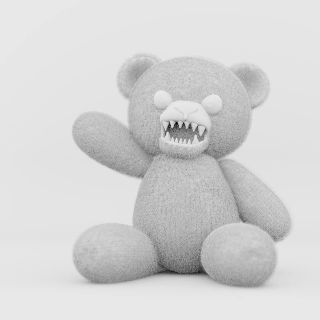 Evil Teddy Bear 3D model rigged | CGTrader