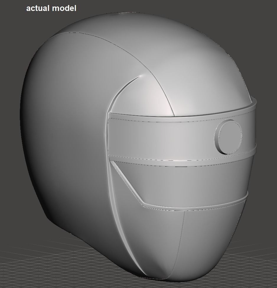 Power Rangers Alien MMPR Red Ranger helmet 3D model 3D printable | CGTrader