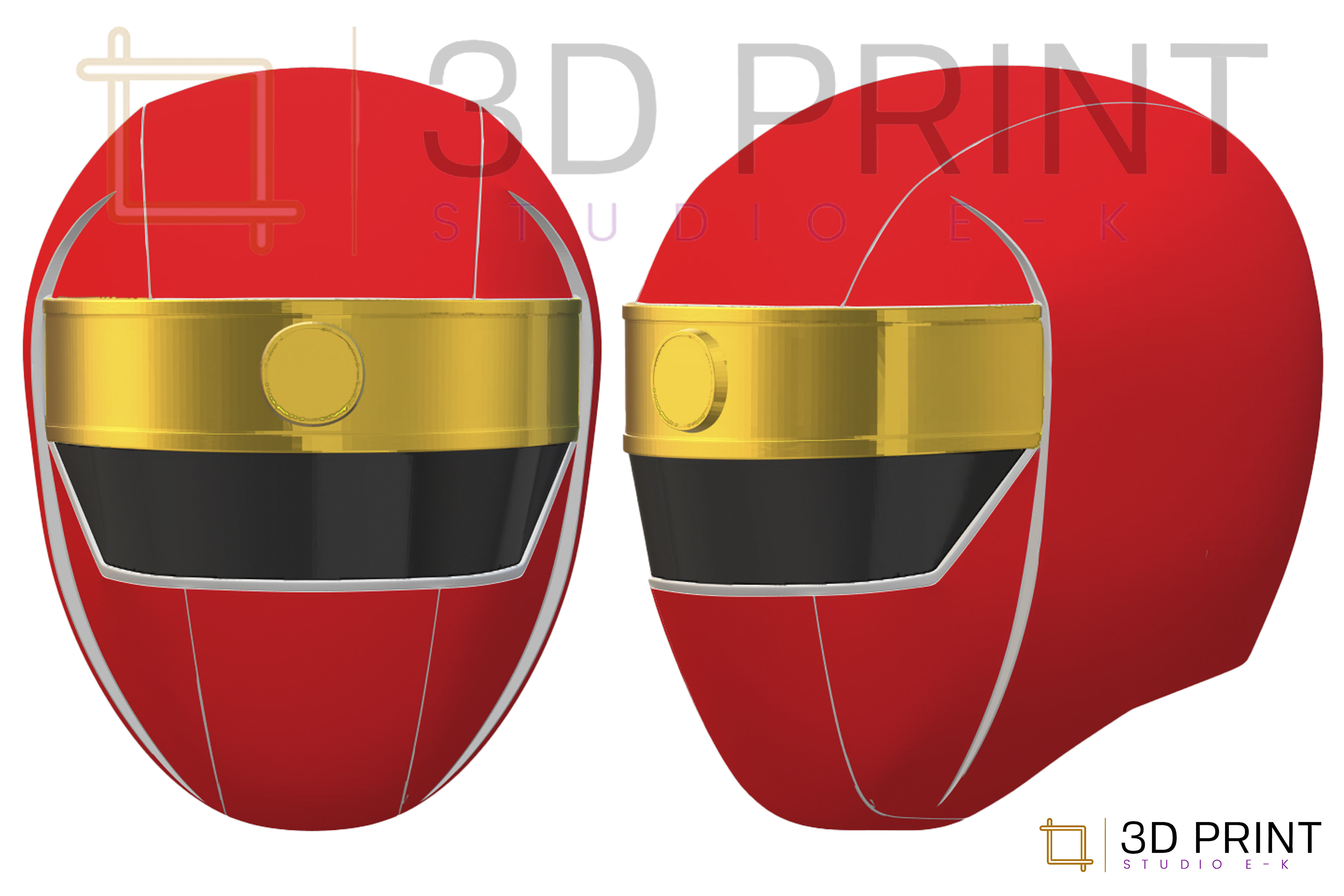 Power Rangers Alien MMPR Red Ranger helmet 3D model 3D printable | CGTrader