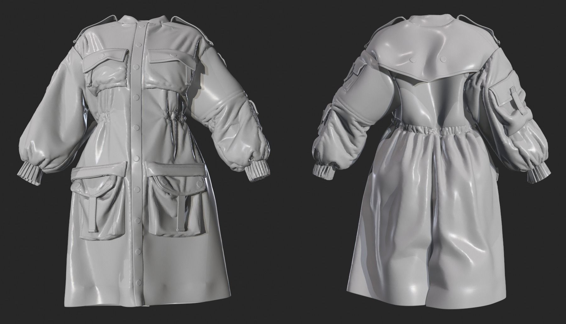 Cargo trench 3D model | CGTrader