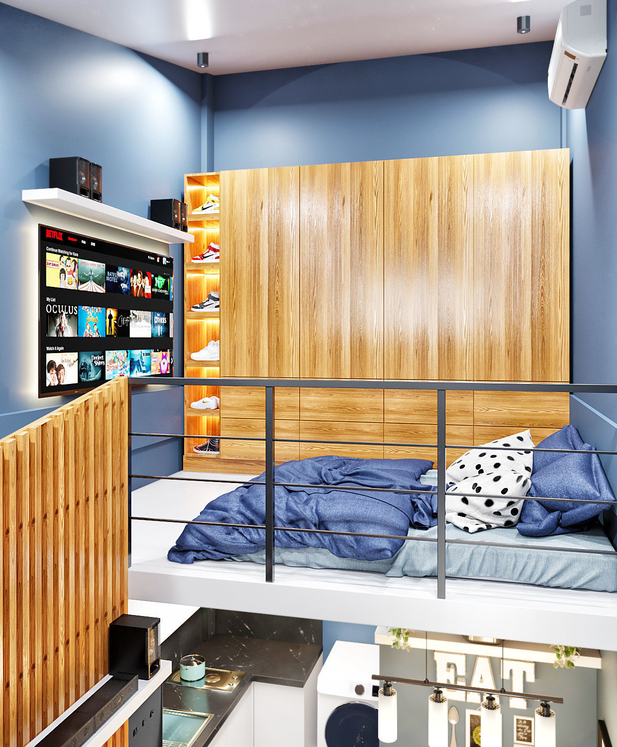 small house design loaf bed with textures 3D model | CGTrader