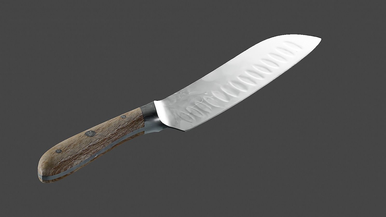 Wooden Kitchen Knife 3D model | CGTrader