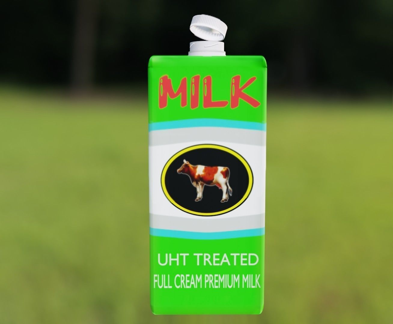 3D model Milk pack carton VR / AR / low-poly | CGTrader